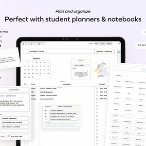 Student Digital Stickers for Planner Goodnotes Precropped Study ...