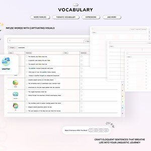 Language Learning Notebook Planner Learn Grammar Vocabulary Digital ...
