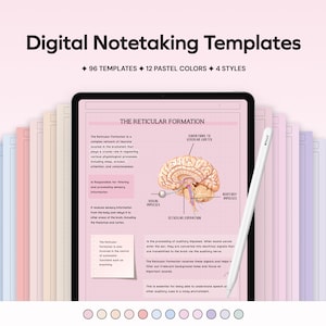Digital Note Paper Templates, Student Notes for Ipad, Goodnotes ...