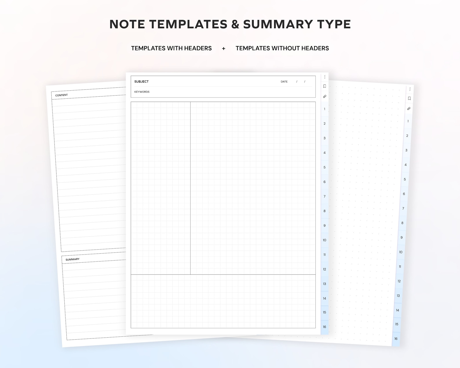 Student Digital Notebook Hyperlinked Notetaking Templates Planner ...