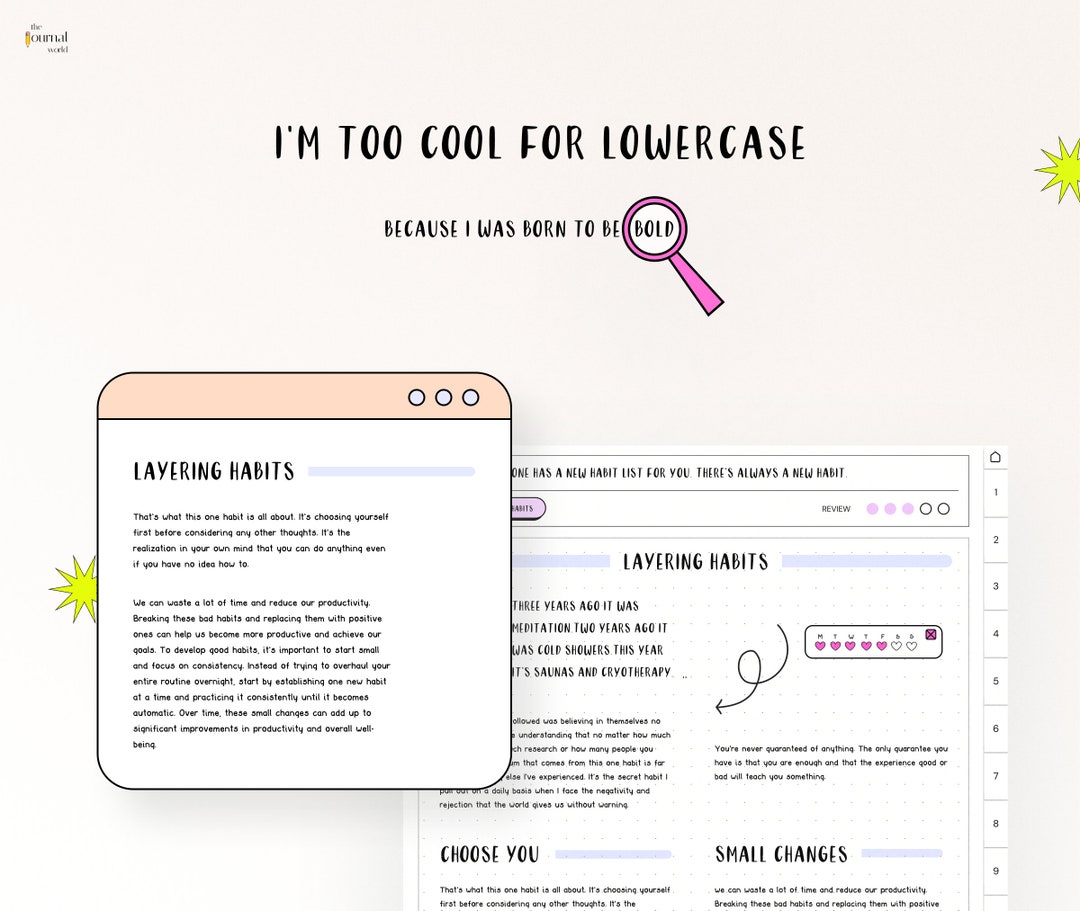 Title Handwritten Font Digital Planner iPad Handwrritng Font for ...