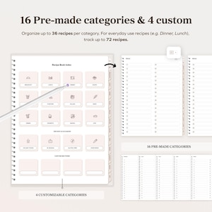 Digital Recipe Book for Ipad, Goodnotes Recipe Book Template, Recipe ...