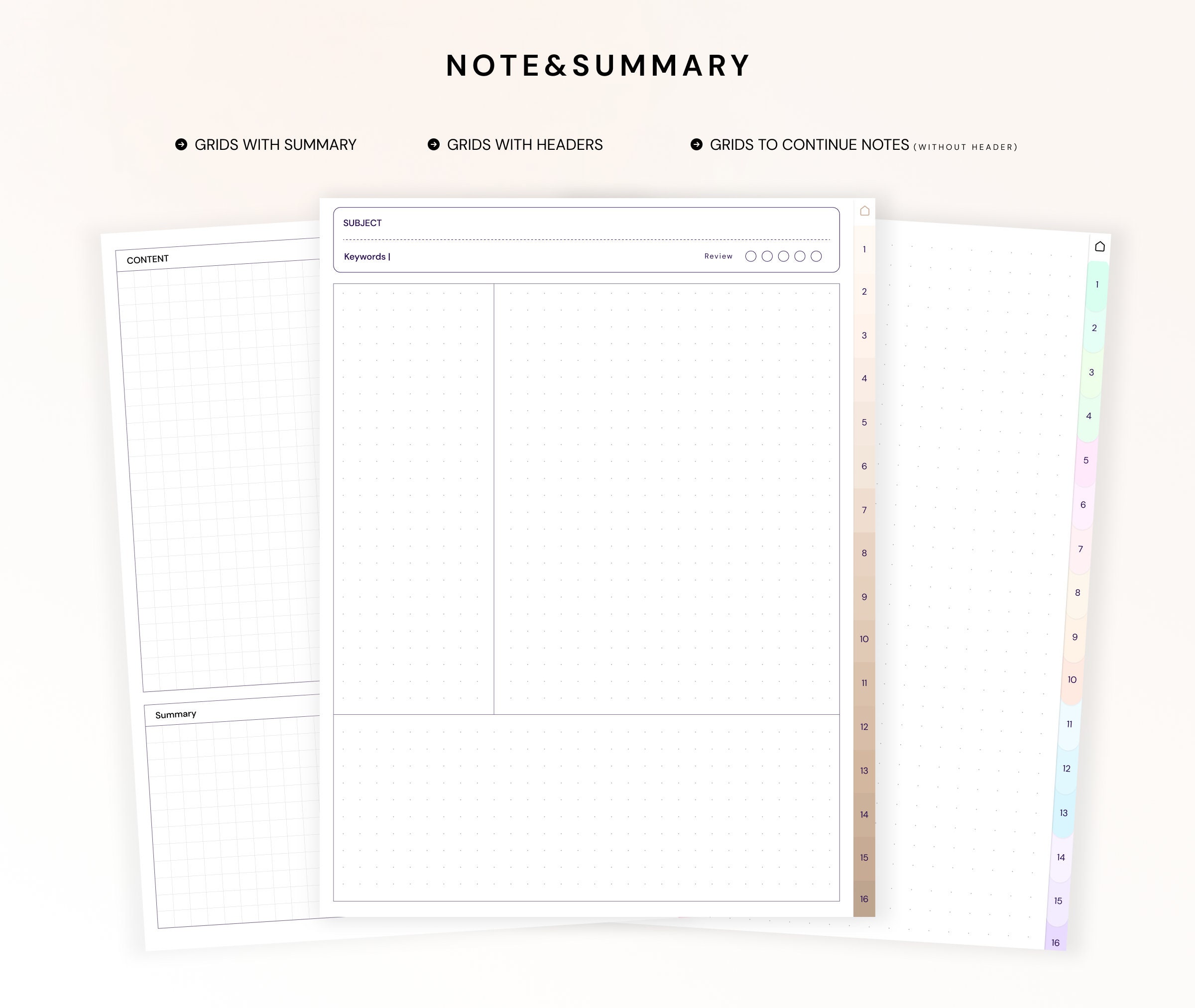 Student Digital Notebook Bundle Hyperlinked Notetaking - Etsy
