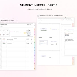Student Digital Notebook Pastel Hyperlinked Goodnotes Templates Planner ...