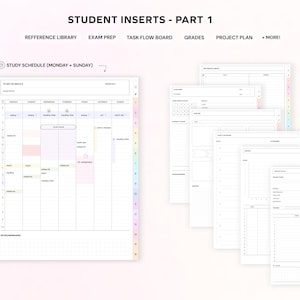 Student Digital Notebook Pastel Hyperlinked Goodnotes Templates Planner ...