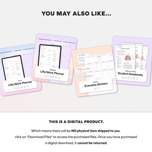 Undated Life Student Digital Planner for Goodnotes Notability iPad ...