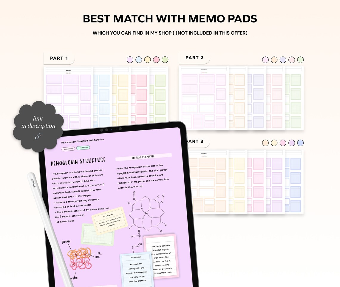 Digital Note Paper Templates, Student Notes for Ipad, Goodnotes ...