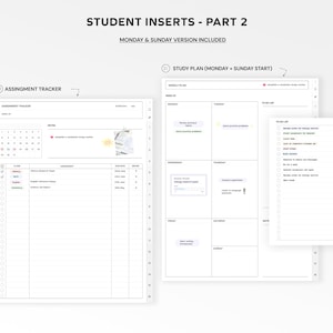 Student Digital Notebook, Minimalist Note Paper Hyperlinked Notetaking ...