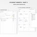 Student Digital Notebook, Minimalist Note Paper Hyperlinked Notetaking ...