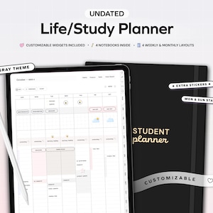 Undated Life Student Digital Planner for Goodnotes Notability iPad ...