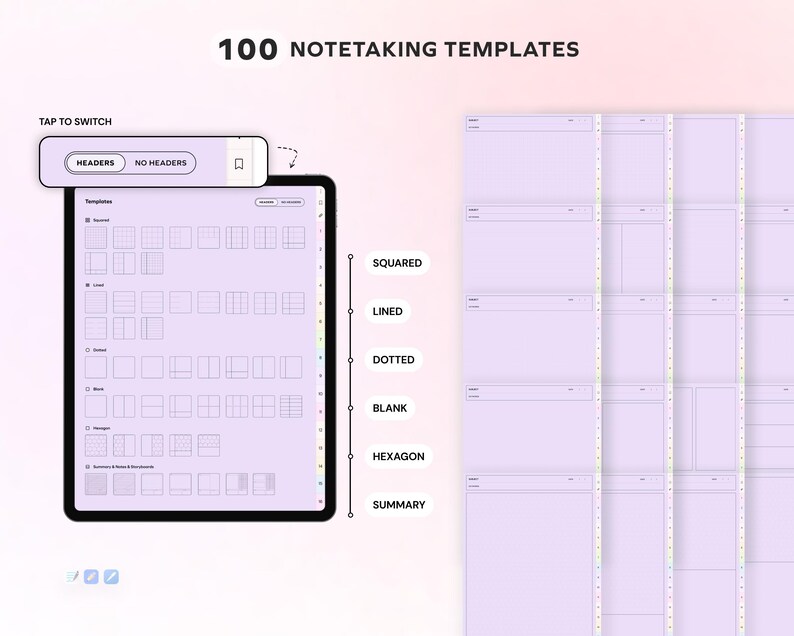 Student Digital Goodnotes Notebook, Minimal Planner, All in One iPad ...