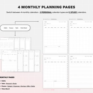 Undated Life Student Digital Planner for Goodnotes Notability iPad ...