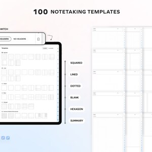 Student Digital Notebook Hyperlinked Notetaking Templates Planner ...