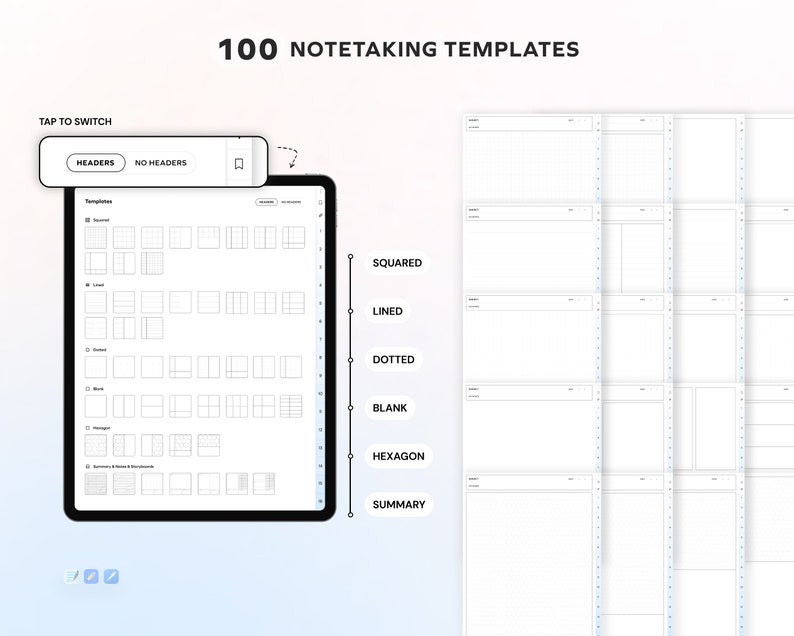 Student Digital Notebook Hyperlinked Notetaking Templates Planner ...