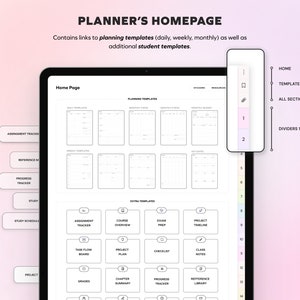 Student Undated Planner and Notebook, Daily Weekly Monthly Planner for ...