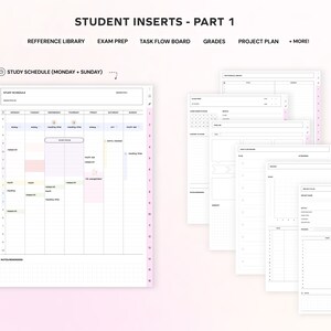 Student Digital Notebook Goodnotes iPad Notebook Notepaper Hyperlinked ...