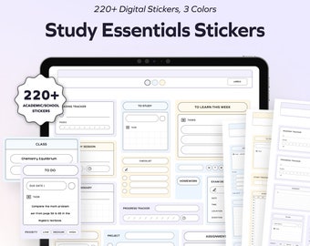 Digital Student Stickers | 810 Aesthetic Stickers for Goodnotes ...