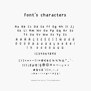 Clean Handwritten Font, Cute Handwriting, Planner Font, Handwrriten ...