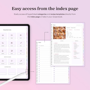 Digital Recipe Book for Ipad, Goodnotes Recipe Book Template, Recipe ...