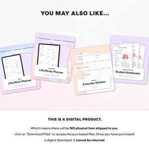 Undated Digital Planner Templates for Goodnotes, Notability iPad ...