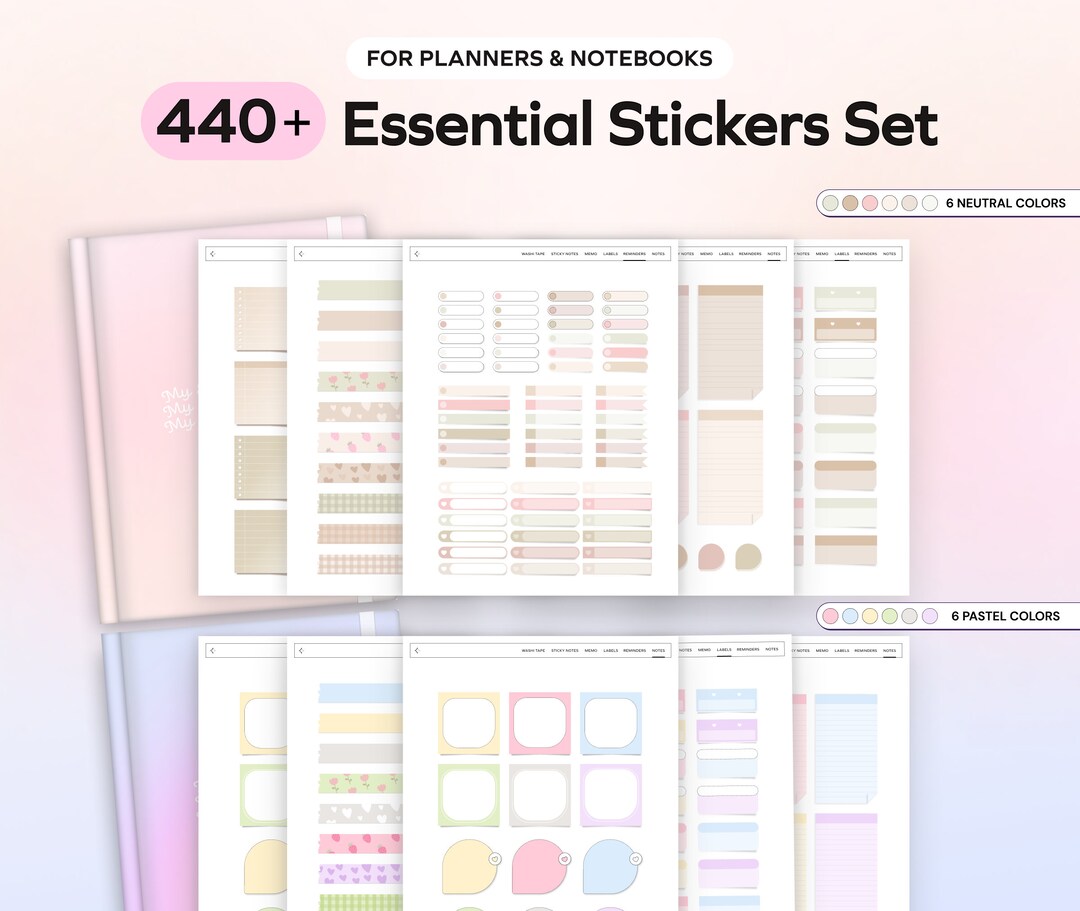 Cute Student Digital Stickers for Planner Goodnotes Precropped Study ...