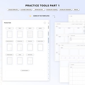 Language Learning Notebook/planner Learn Grammar Vocabulary Digital ...