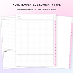 Student Digital Notebook Goodnotes iPad Notebook Notepaper Hyperlinked ...