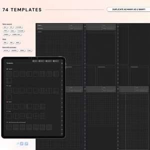 Student Digital Notebook Dark Mode Hyperlinked Notetaking - Etsy