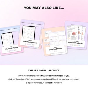 Student Digital Notebook Goodnotes iPad Notebook Notepaper Hyperlinked ...