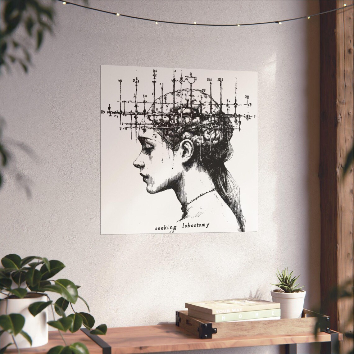Seeking Lobotomy Poster by Emmkatyart - Etsy