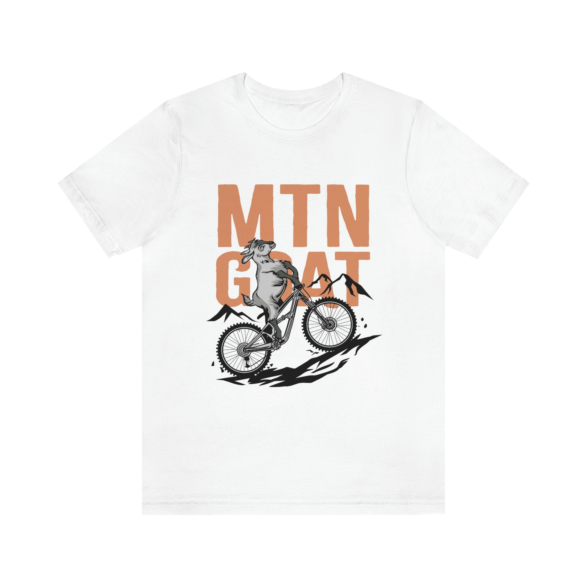 MTN Goat MTB Unisex Tee Shirt Mountain Bike Shirt Biker Gift Short ...