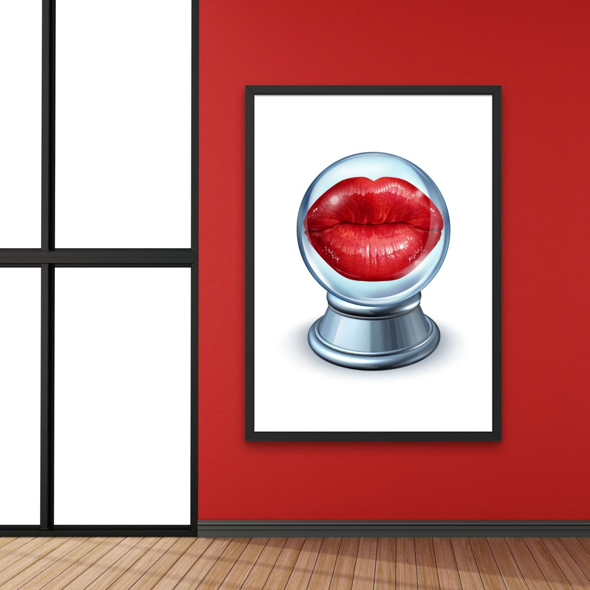 Crystal Kisses Digital Wall Art, Surrealism Collection Printable ...