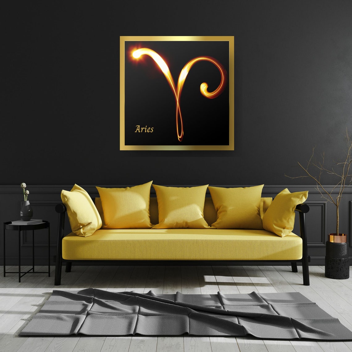 Aries Zodiac Symbol Digital Wall Art, Spiritual Collection Printable ...