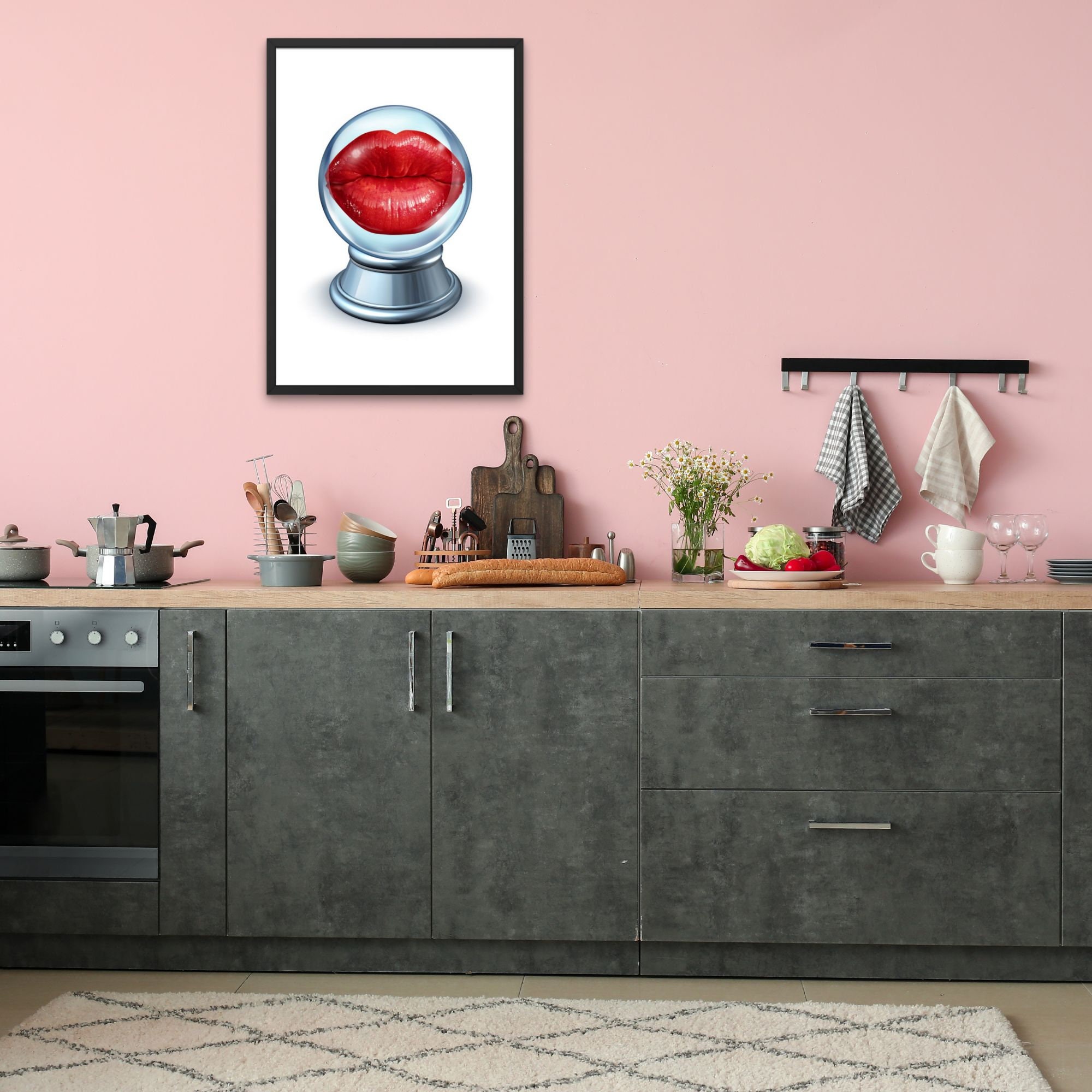 Crystal Kisses Digital Wall Art, Surrealism Collection Printable ...