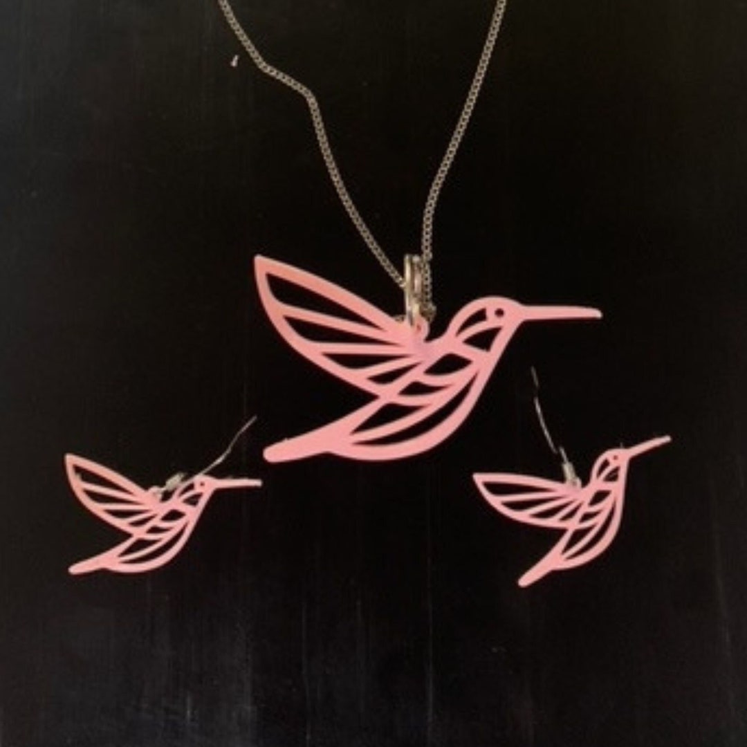 3D Printed Hummingbird Set, 3D Print Gifts Collection, 3D Hummingbird ...