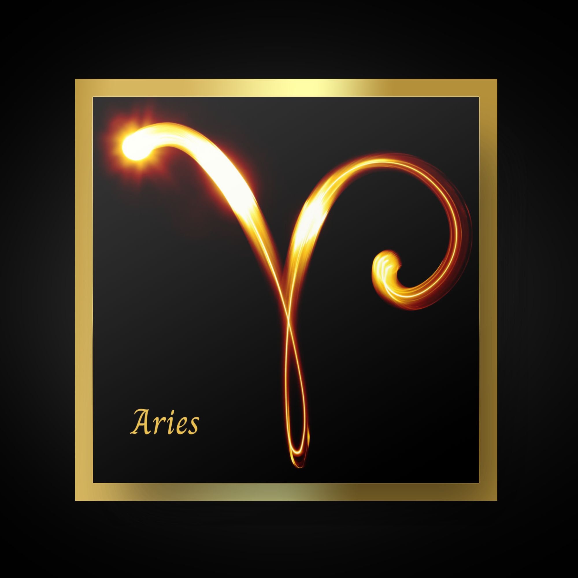 Aries Zodiac Symbol Digital Wall Art, Spiritual Collection Printable ...