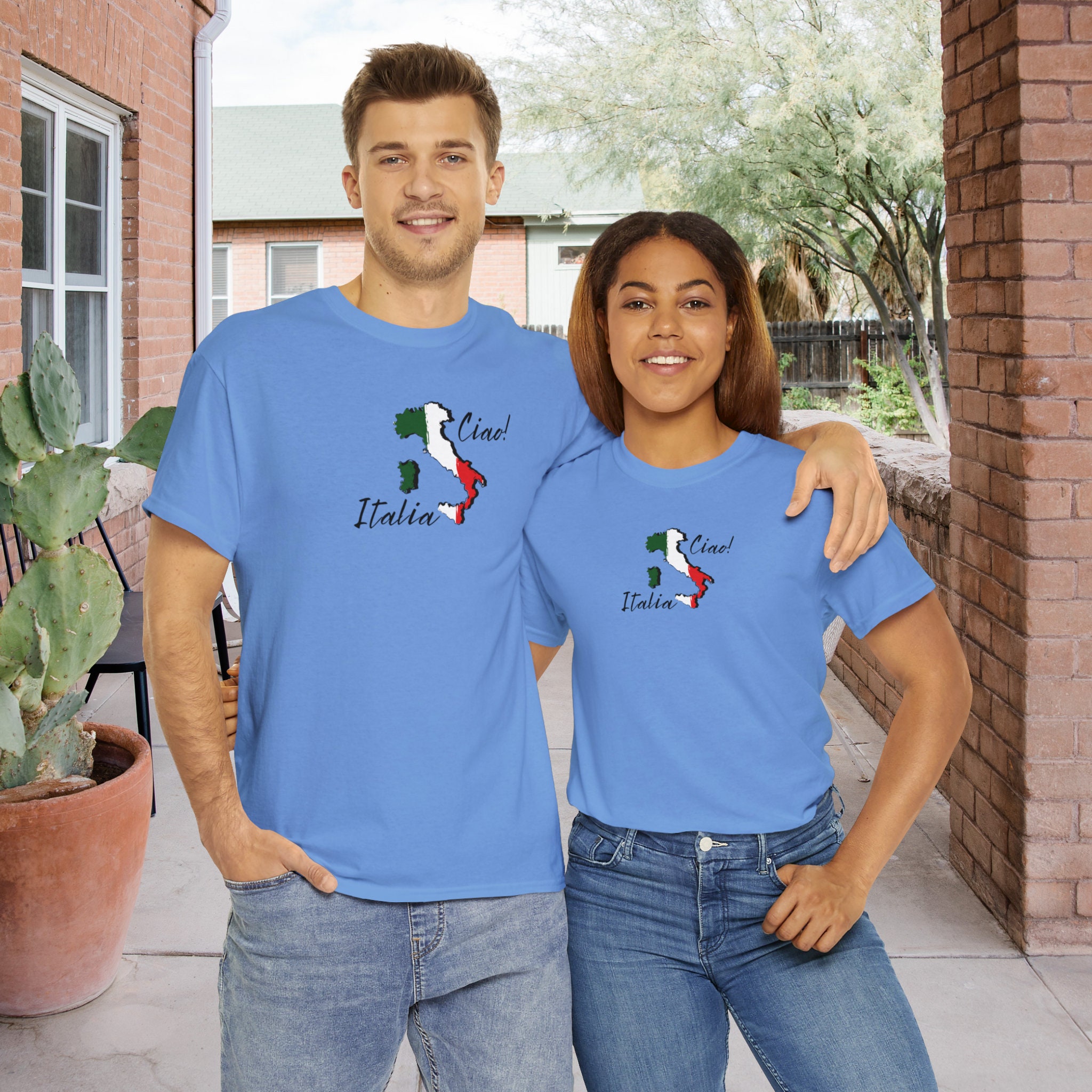 Ciao Italia Men and Women Heavy Cotton Tee, Italy Tshirt, Country ...