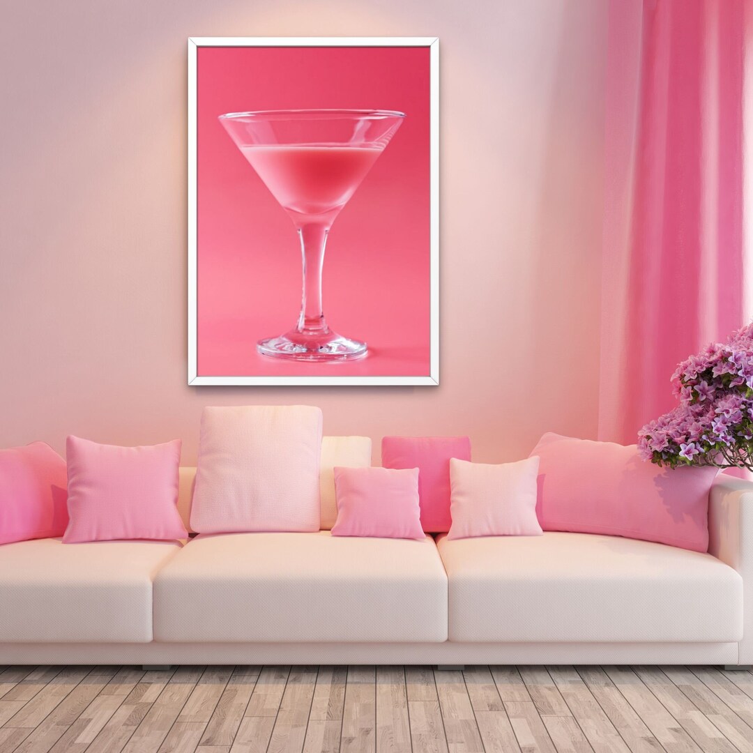 Pink Cocktail Digital Wall Art, Ladies Choice Collection Printable ...