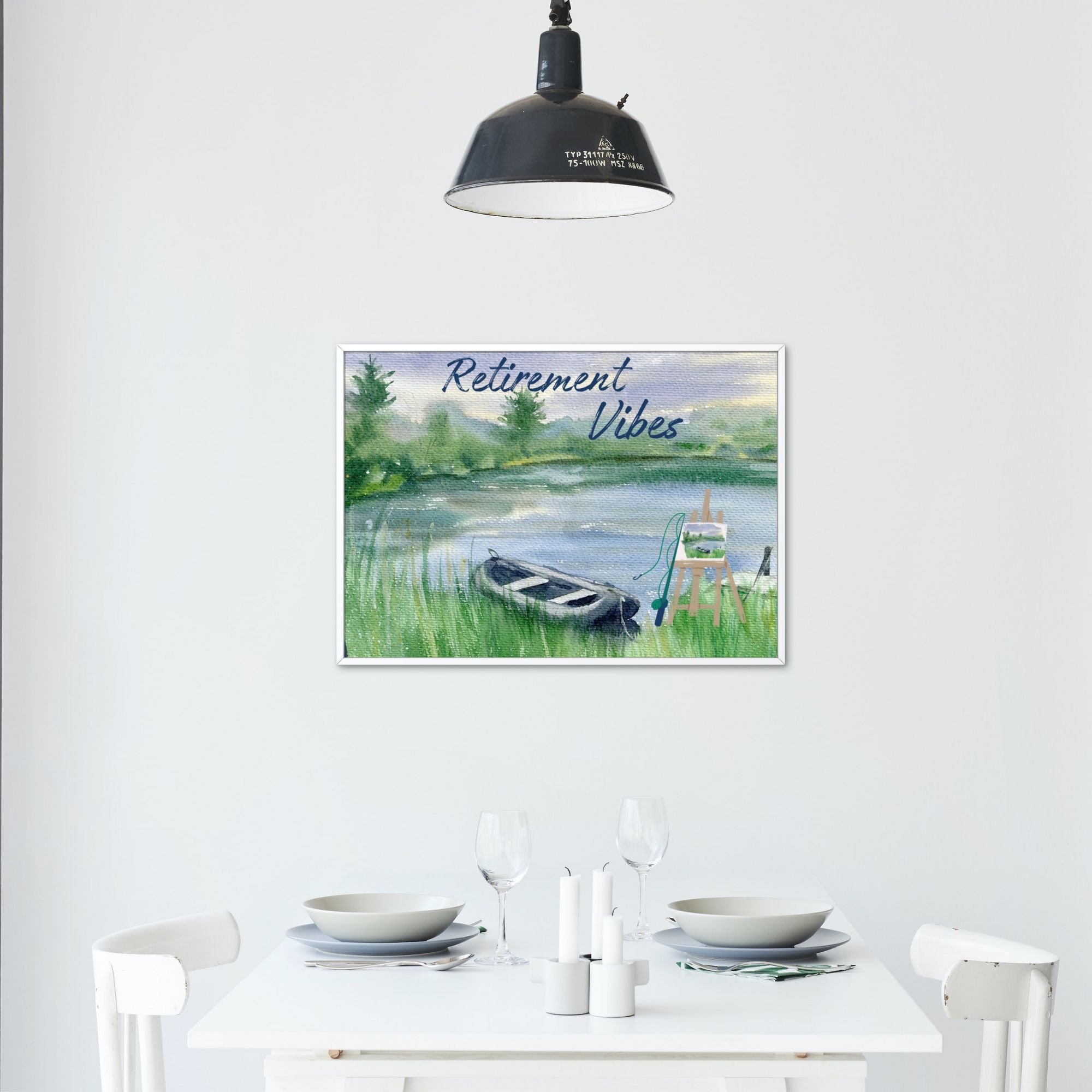 Retirement Vibes Digital Wall Art, Vibes Collection, Printable Download ...