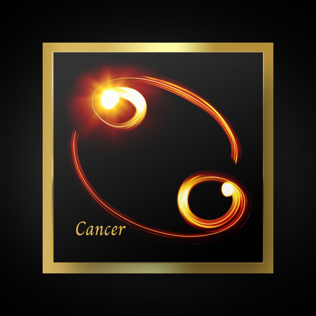 Cancer Zodiac Symbol Digital Wall Art, Spiritual Collection Printable ...