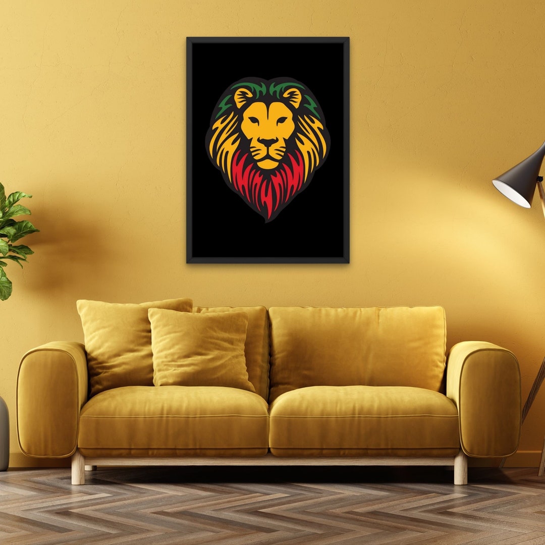 Rasta King Digital Wall Art - Part of the Spiritual Collection ...