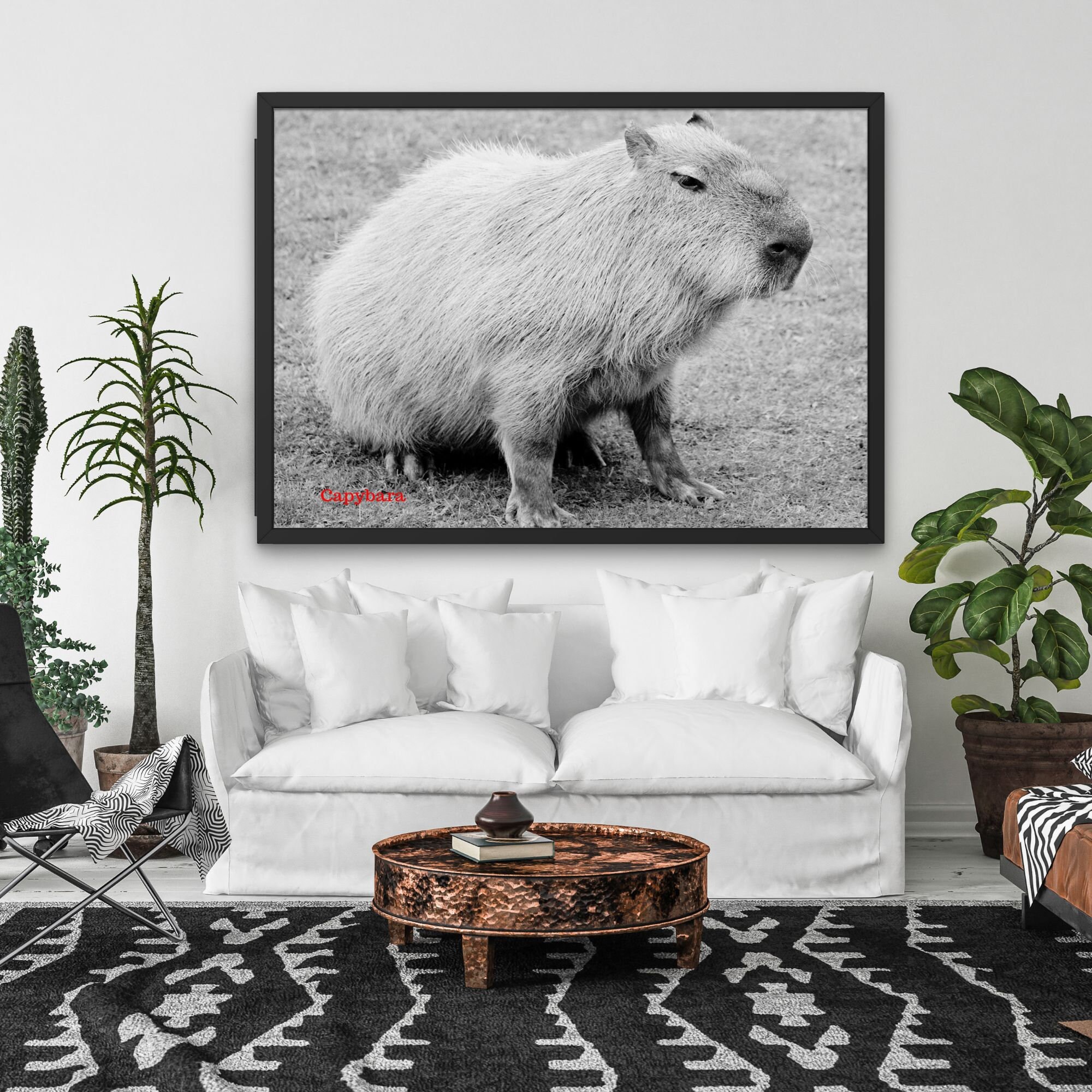 Capybara Digital Wall Art Animals Collection Printable - Etsy