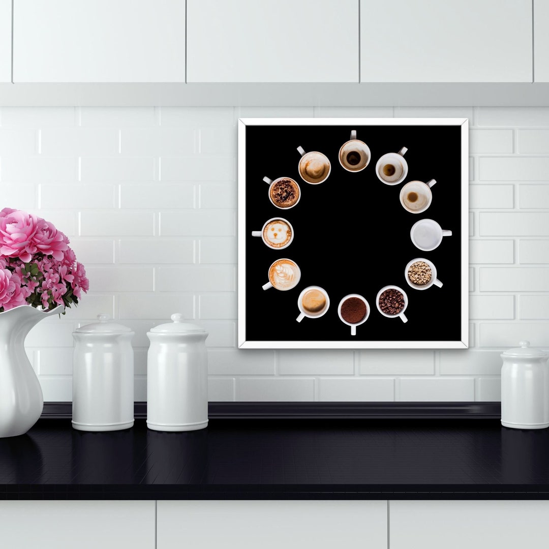 Coffee Rounds Digital Wall Art, Coffee/food Collection Printable ...