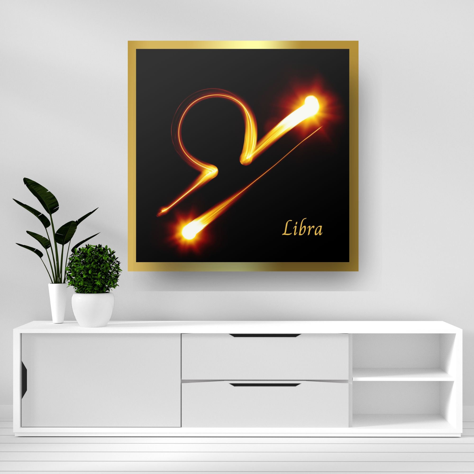 Libra Zodiac Symbol Digital Wall Art, Spiritual Collection Printable ...
