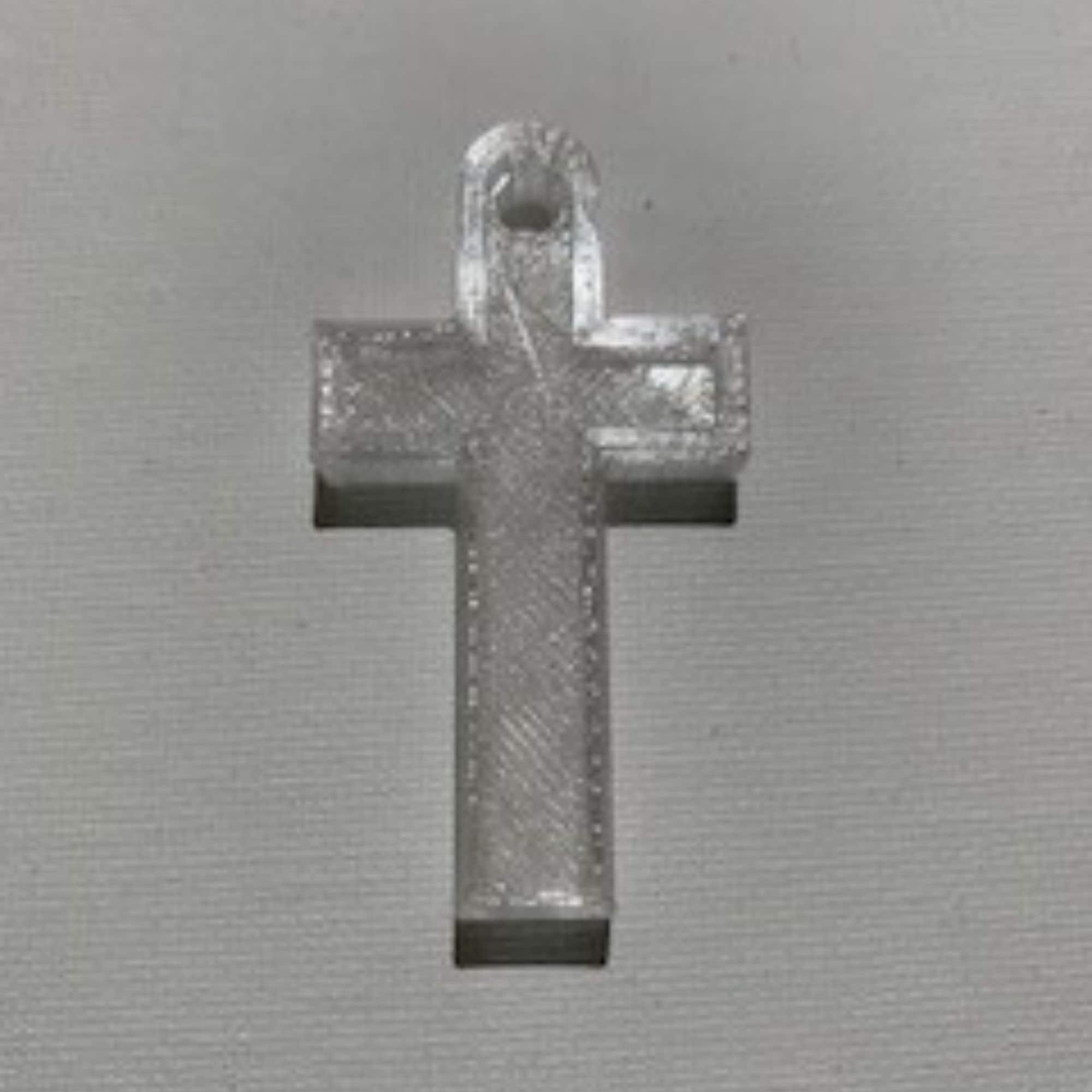 3D Printed Cross Pendant, 3D Print Gifts Collection, 3d Cross, 3D Charm ...