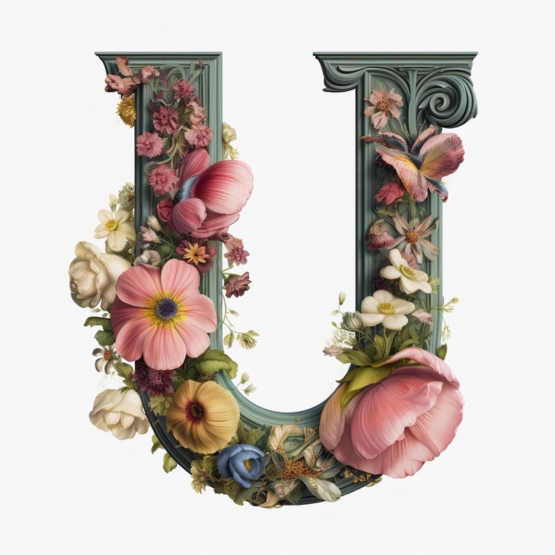 Letter U Clipart 10 High Quality Jpgs Nursery Art Instant - Etsy