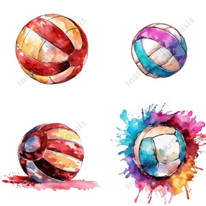 Volleyball Clipart, 10 High Quality Pngs, Transparent Background ...