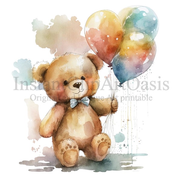 Teddy Bear Drawing - Etsy