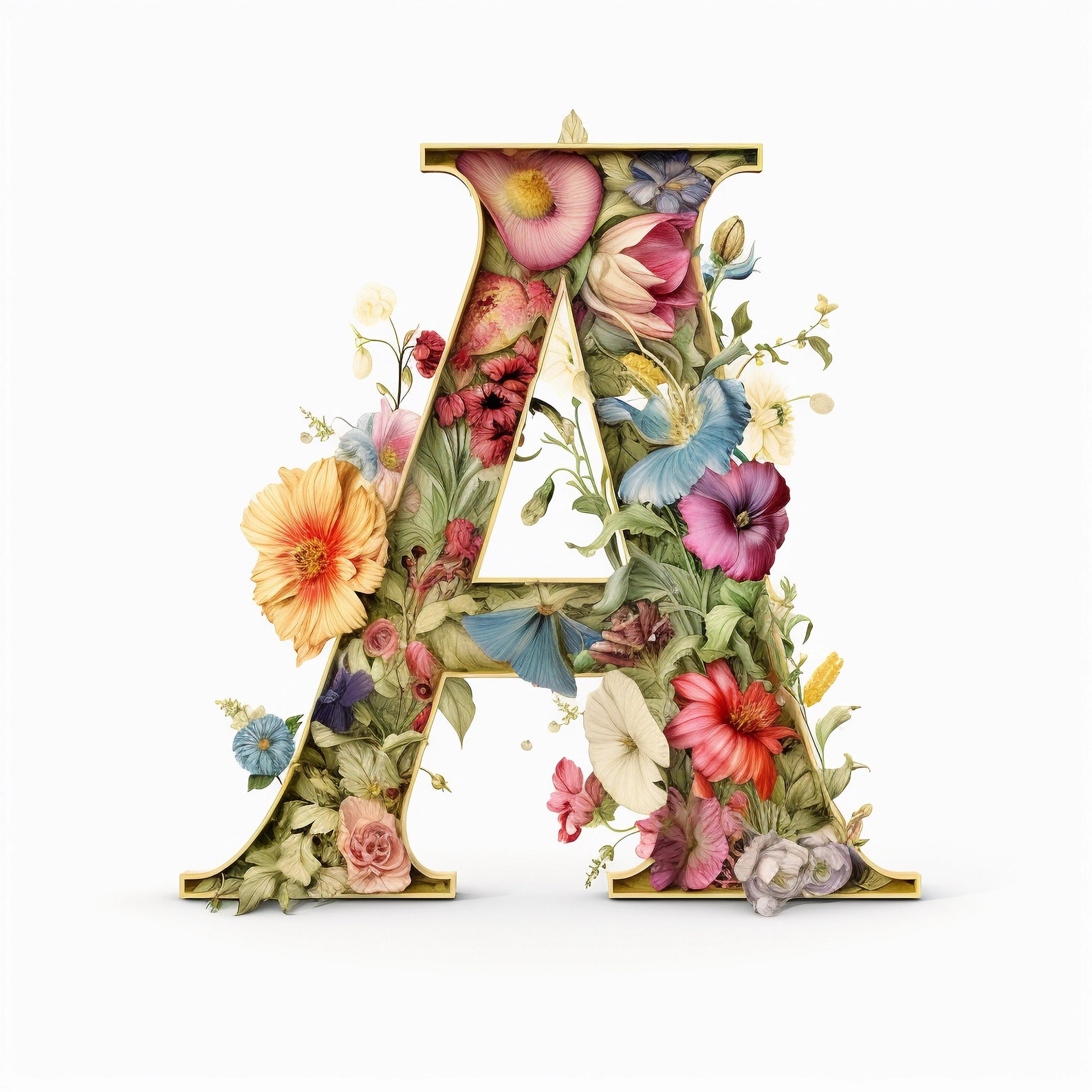 Letter A Clipart, 10 High Quality Jpgs, Nursery Art, Instant Digital ...