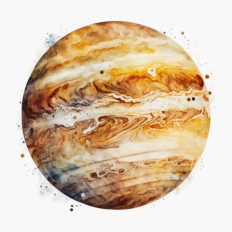 Jupiter Clipart, 6 High Quality Jpgs, Nursery Art, Instant Digital ...